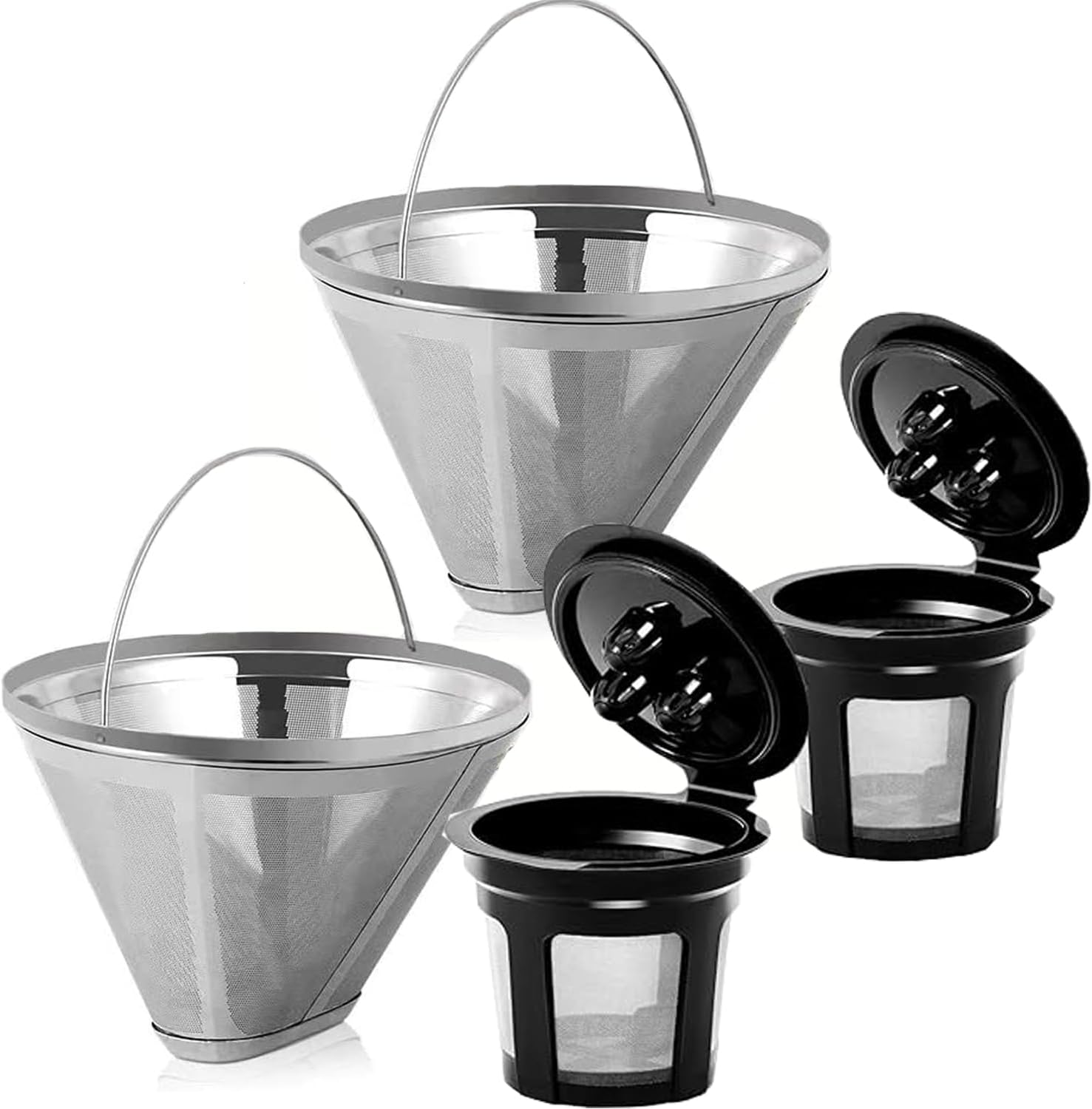 BRIKINTE Reusable Coffee Filter for Ninja Dual Brew Coffee Maker, 2 ...