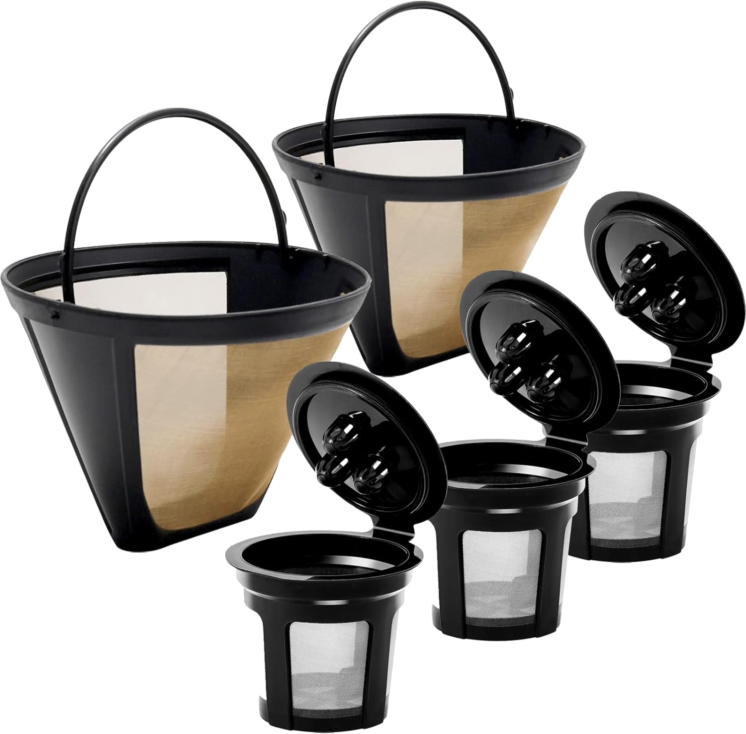 BRIKINTE Reusable Coffee Filter for Ninja Dual Brew Coffee Maker, 3 ...