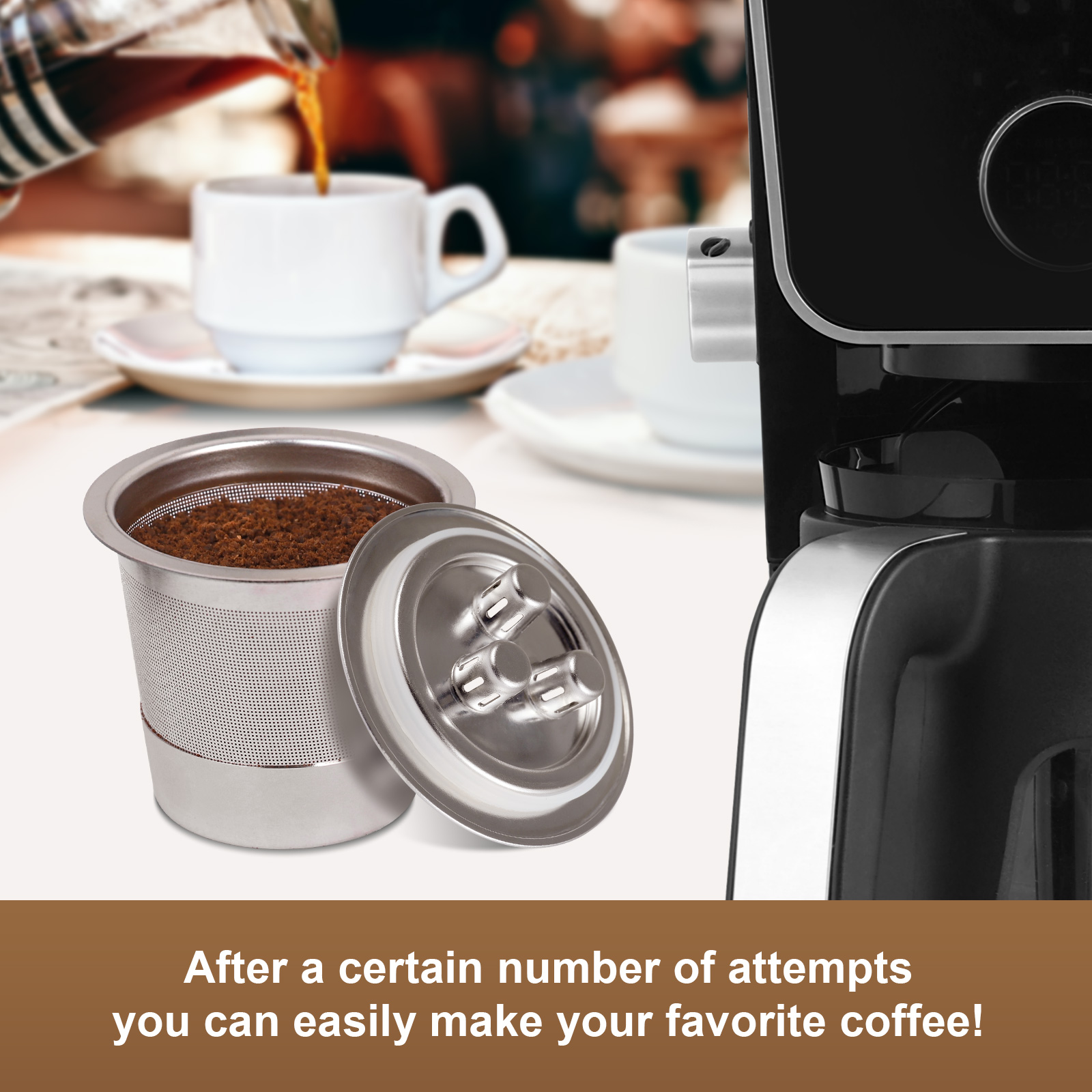BRIKINTE Reusable Pods for Ninja Dual Brew Coffee Maker, Stainless ...